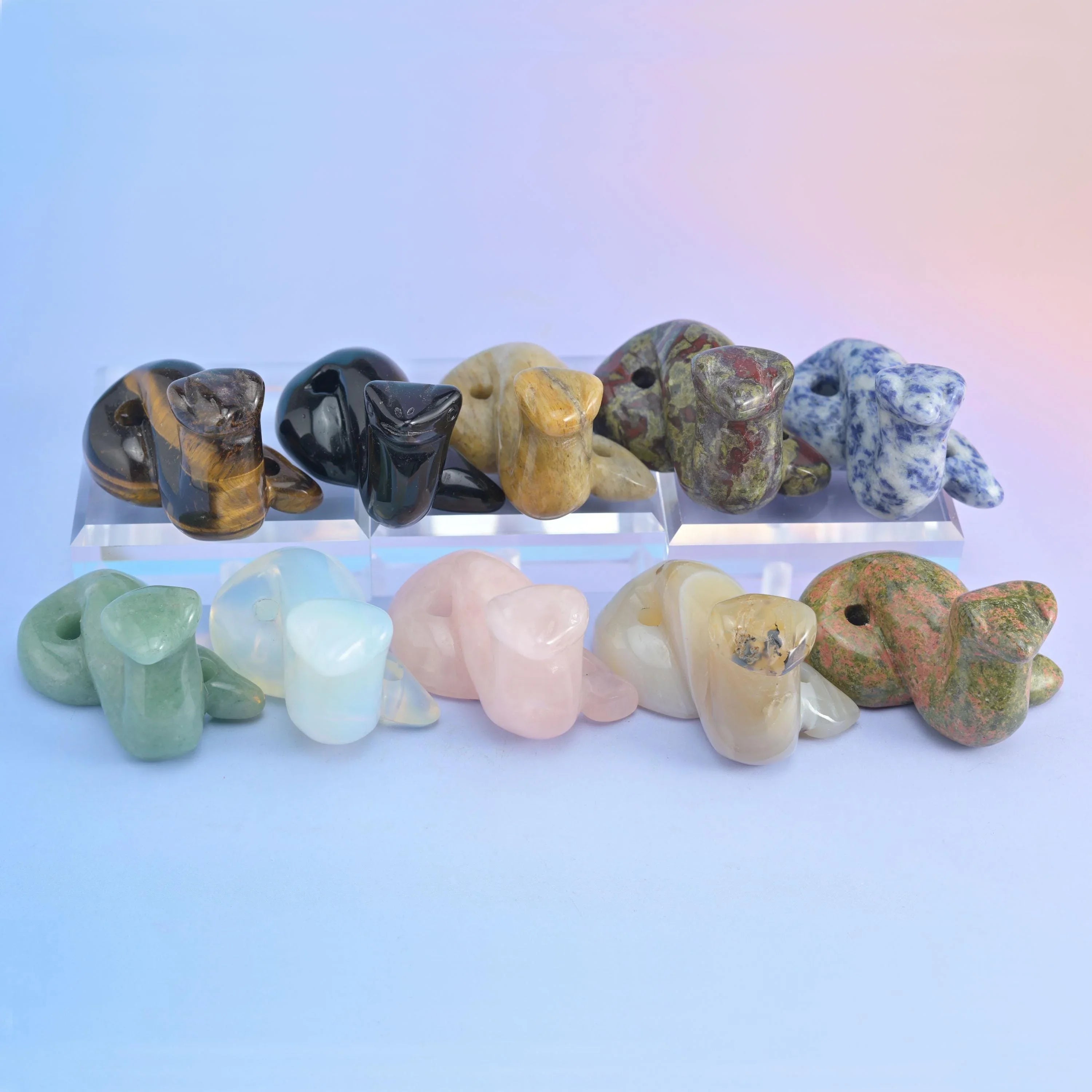 2 Inch Snake Crystal Carving Snake Gemstone Figurines – Mycrazycrystal